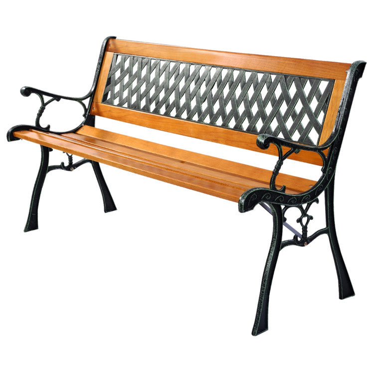 Outdoor Cast Iron Patio Bench – Forclover