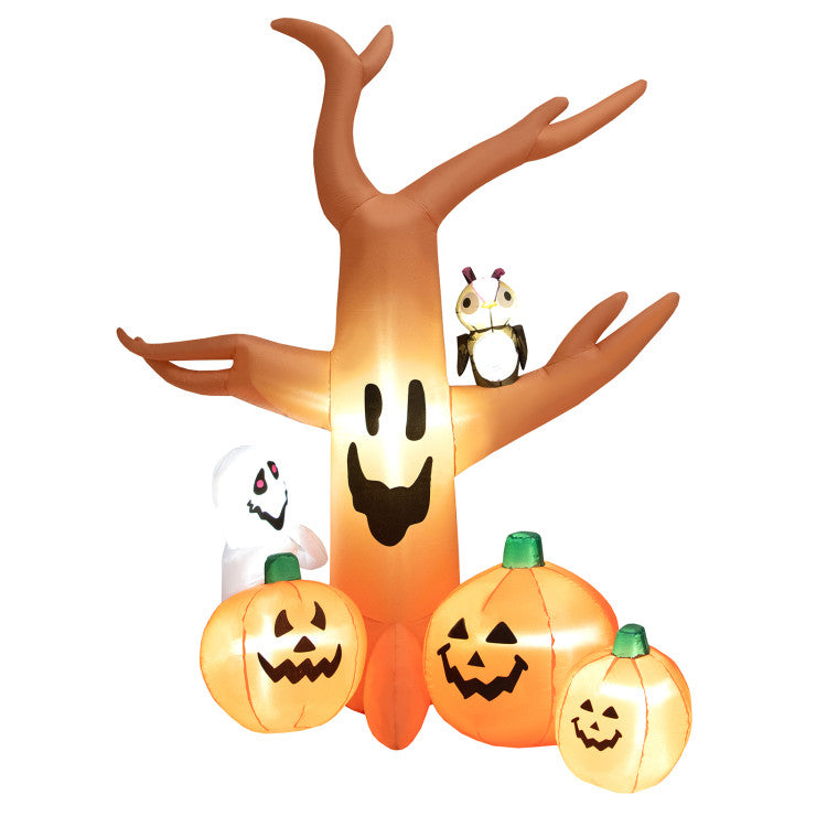 8 Feet Halloween Inflatable Dead Tree with LED Lights – Forclover