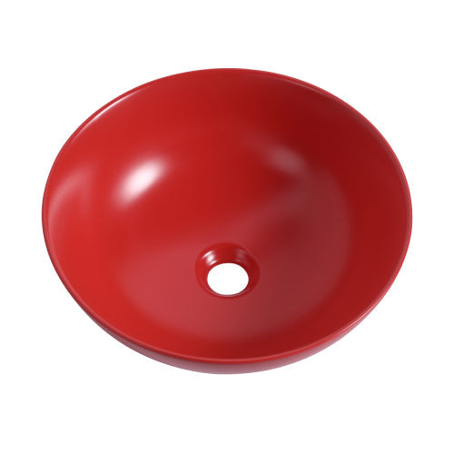 Ceramic Countertop Art Wash Basin, Vessel Sink(Matt Chinese Red ...