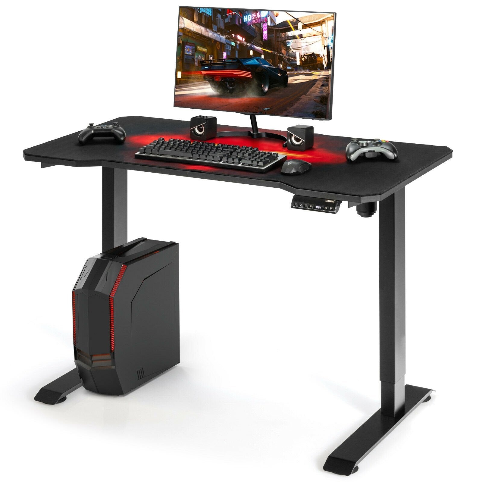Electric Standing Gaming Desk with Height Adjustable Splice Board ...